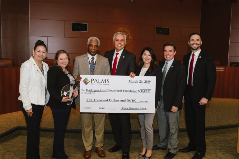 Palms Behavioral Health donates $10K to Harlingen Area Educational ...