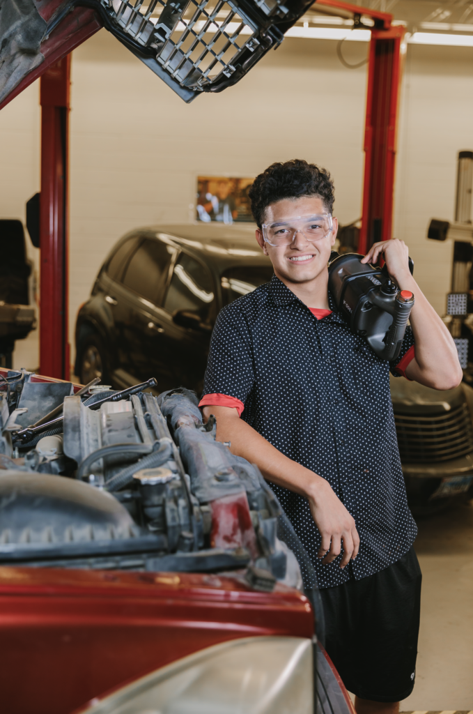 Crash Courses: Students repair and refinish vehicles in Automotive ...