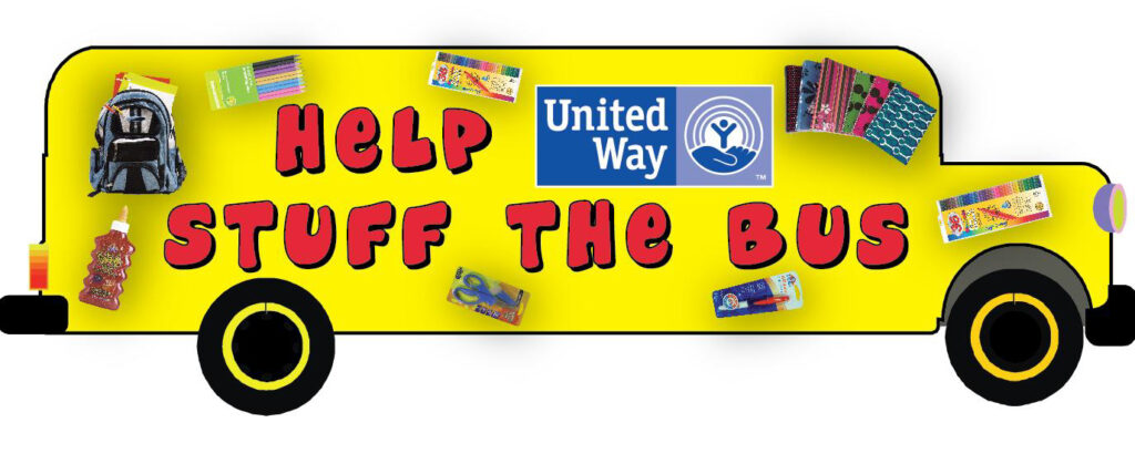 Stuff the Bus provides donation to purchase school supplies