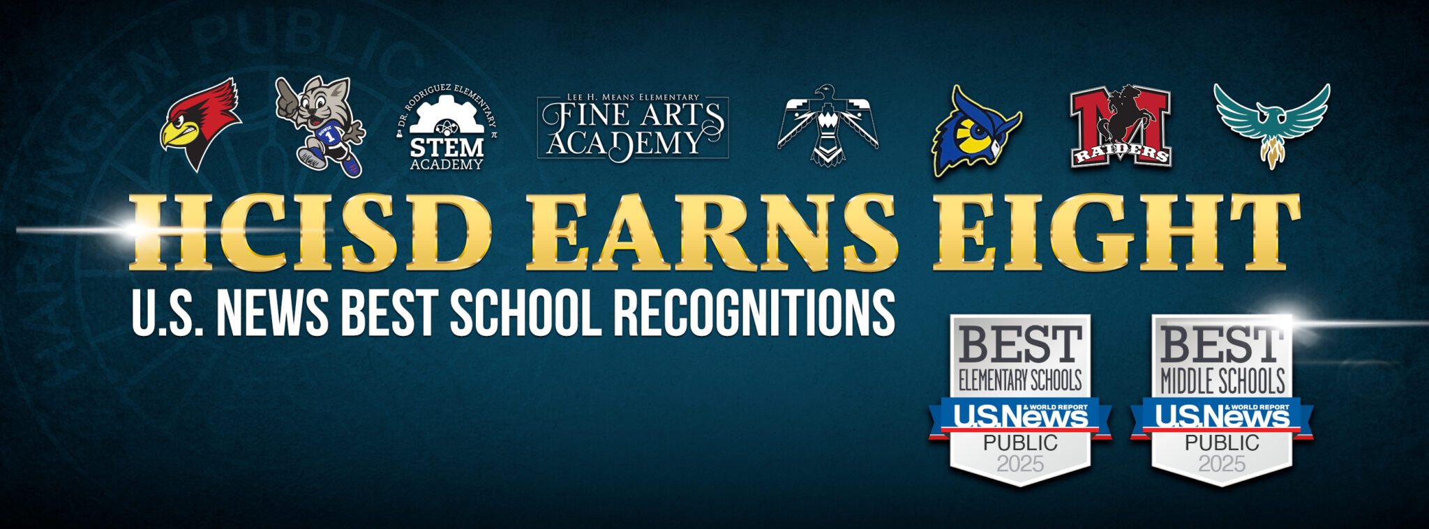 HCISD earns eight U.S. News Best School recognitions